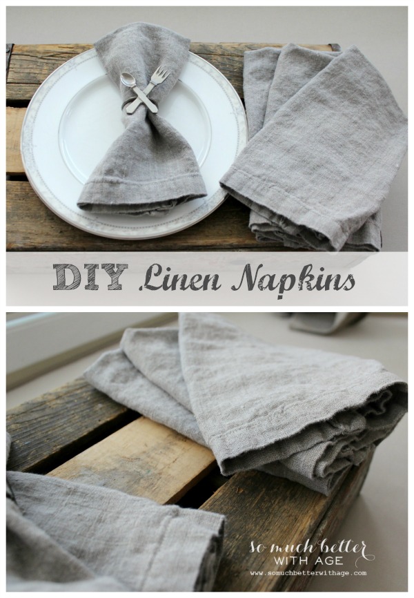 How To Make Your Own Linen Napkins Placemats So Much Better With Age